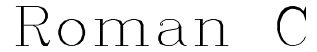 Roman C Font: Free Download | MaisFontes