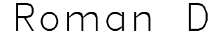 Roman D: Download Free Font | MaisFontes