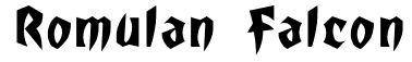 Romulan Falcon: Baixar Fonte Grátis | MaisFontes