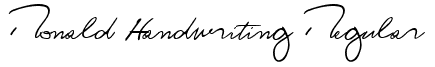 Ronald Handwriting Regular: Baixar Fonte Grátis | MaisFontes