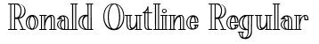 Ronald Outline Regular: Free Font Download | MaisFontes