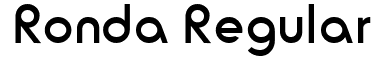 Ronda Regular: Free Font Download | MaisFontes