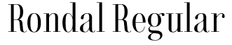 Rondal Regular: Free Font Download | MaisFontes