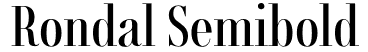 Rondal Semibold: Free Font Download | MaisFontes