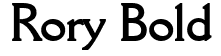 Rory Bold: Free Font Download | MaisFontes