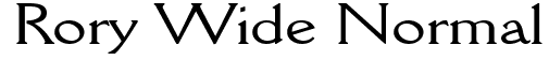 Rory Wide Normal: Free Font Download | MaisFontes