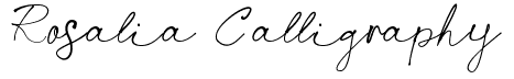 Rosalia Calligraphy Font: Free Download | MaisFontes