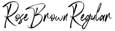 Rose Brown Regular: Free Font Download | MaisFontes