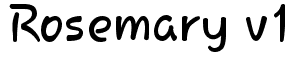 Rosemary v1 Font: Free Download | MaisFontes