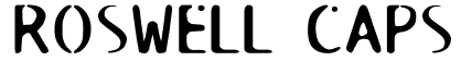 ROSWELL CAPS: Free Font Download | MaisFontes
