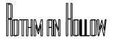 Rothman Hollow: Free Font Download | MaisFontes
