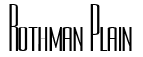 Rothman Plain: Free Font Download | MaisFontes