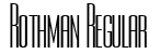 Rothman Regular: Free Font Download | MaisFontes