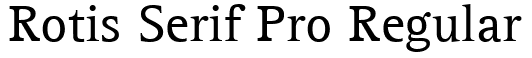 Rotis Serif Pro Regular Font: Free Download | MaisFontes