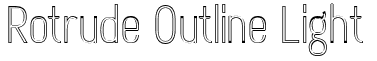 Rotrude Outline Light: Free Font Download | MaisFontes