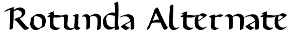 Rotunda Alternate: Free Font Download | MaisFontes