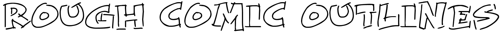 Rough Comic Outlines Font: Free Download | MaisFontes