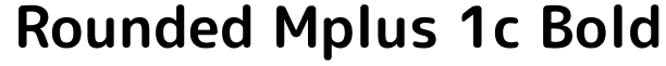 Rounded Mplus 1c Bold: Free Font Download | MaisFontes