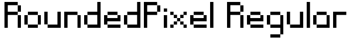 RoundedPixel Regular: Free Font Download | MaisFontes
