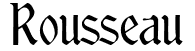 Rousseau: Free Font Download | MaisFontes