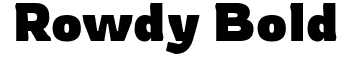 Rowdy Bold: Free Font Download | MaisFontes