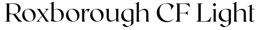 Roxborough CF Font Family: Free Download | MaisFontes
