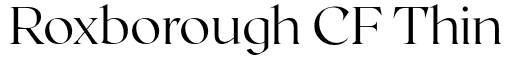 Roxborough CF Font Family: Free Download | MaisFontes
