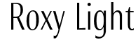 Roxy Light: Free Font Download | MaisFontes