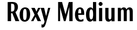 Roxy Medium: Free Font Download | MaisFontes