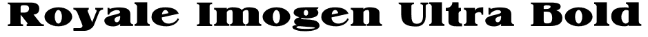 Royale Imogen Ultra Bold: Free Font Download | MaisFontes