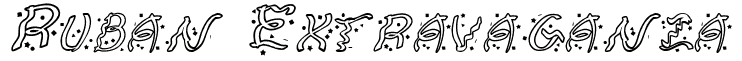 Ruban Extravaganza Font: Free Download | MaisFontes