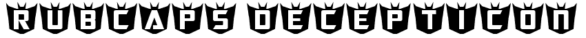 RubCaps Decepticon: Free Font Download | MaisFontes