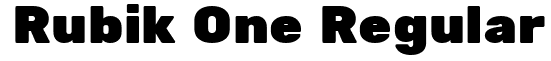 Rubik One Regular: Download Free Font | MaisFontes