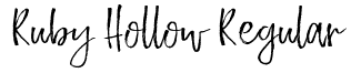 Ruby Hollow Regular: Free Font Download | MaisFontes