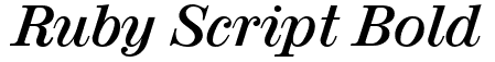 Ruby Script Bold: Free Font Download | MaisFontes