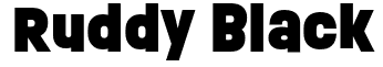 Ruddy Black: Free Font Download | MaisFontes