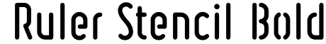 Ruler Stencil Bold: Free Font Download | MaisFontes