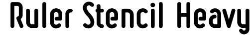 Ruler Stencil Heavy: Free Font Download | MaisFontes