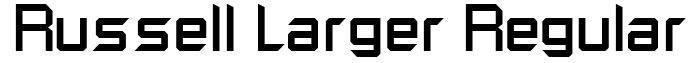 Russell Larger Regular Font: Free Download | MaisFontes