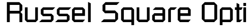 Russel Square Opti: Free Font Download | MaisFontes