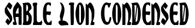 Sable Lion Condensed: Free Font Download | MaisFontes