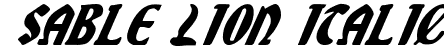 Sable Lion Italic Font: Free Download | MaisFontes