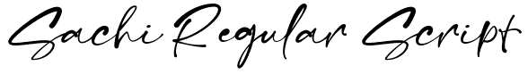 Sachi Regular Script: Free Font Download | MaisFontes