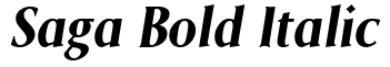 Saga Bold Italic: Free Font Download | MaisFontes