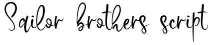 Sailor brothers script: Free Font Download | MaisFontes