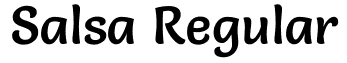Salsa Regular: Free Font Download | MaisFontes