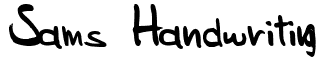 Sams Handwriting Font: Free Download | MaisFontes