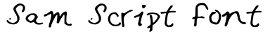 Sam Script: Baixar Fonte Grátis | MaisFontes