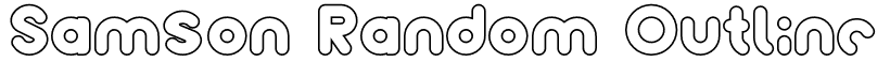 Samson Random Outline Font: Free Download | MaisFontes