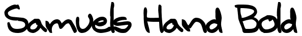 Samuels Hand Bold: Free Font Download | MaisFontes